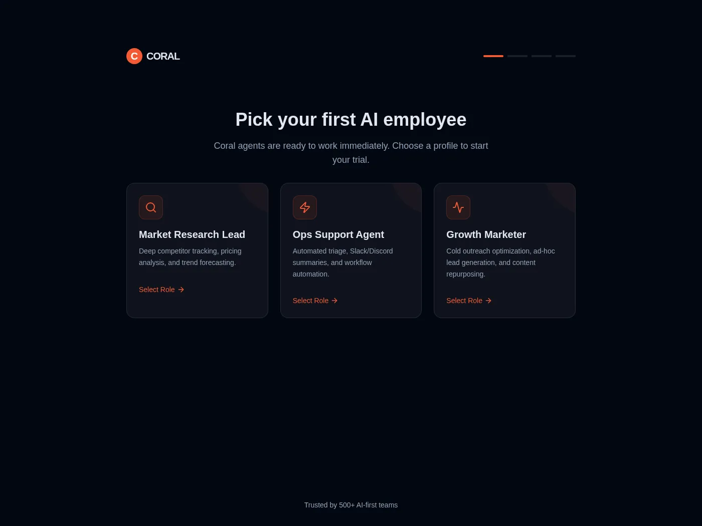 Coral Onboarding Revamp