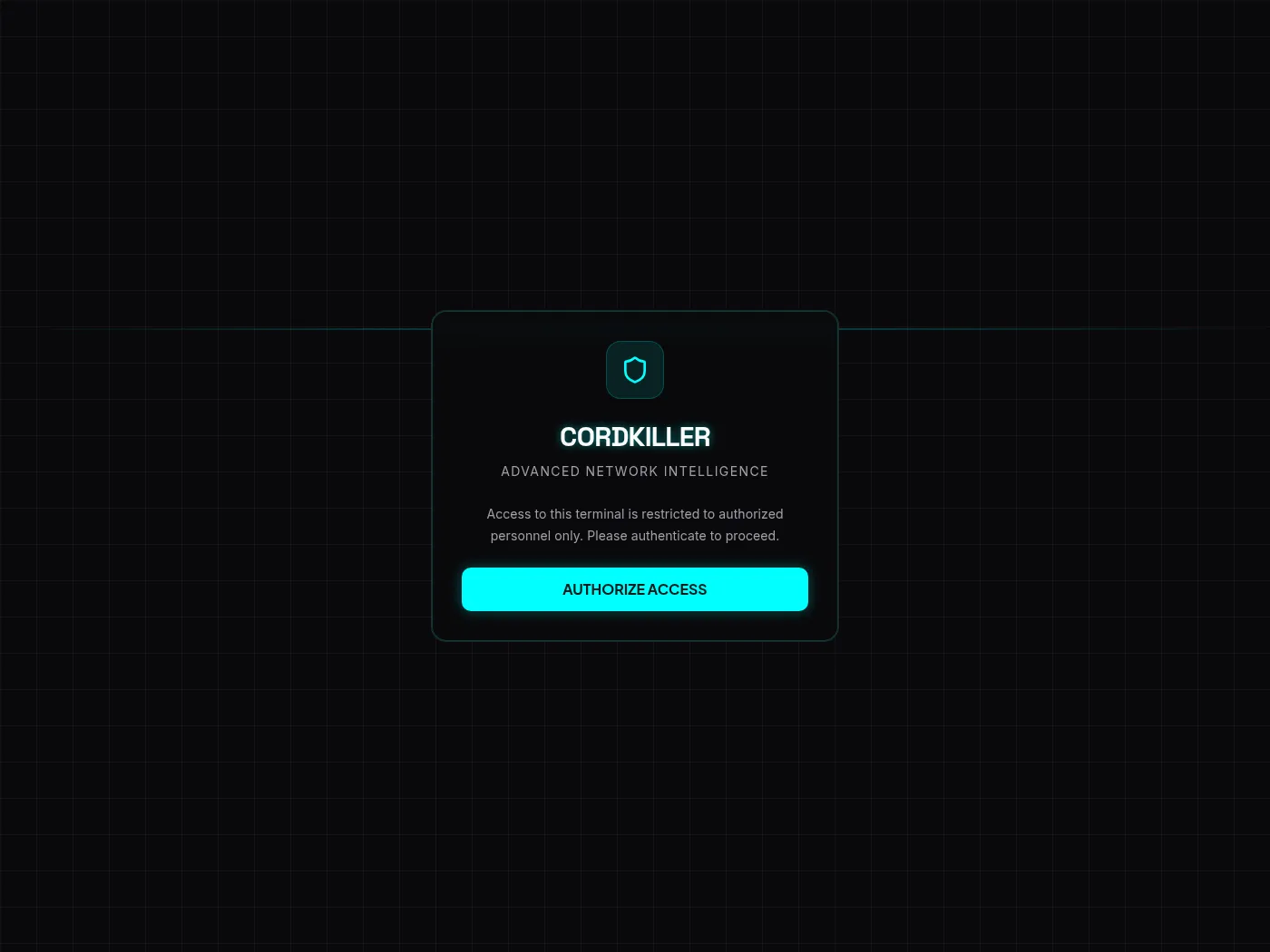 CordKiller Network Dashboard