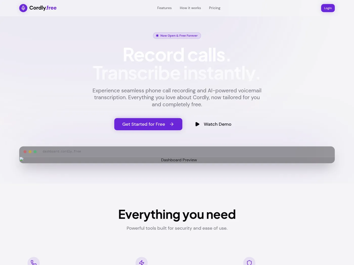 Cordly Free Alternative