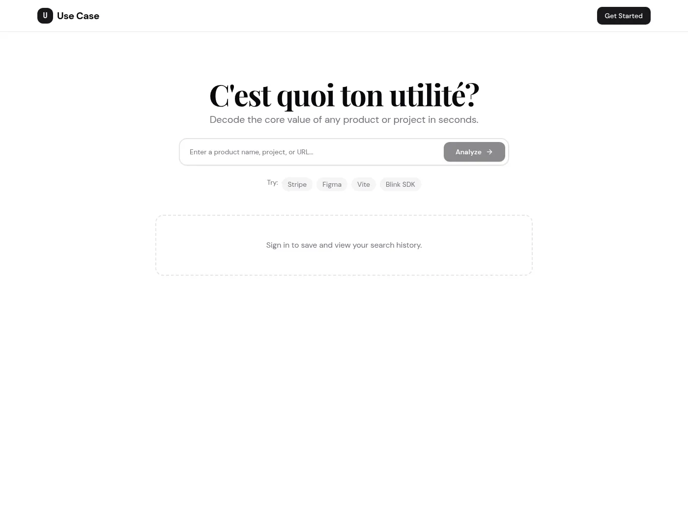 What's Your Use Case