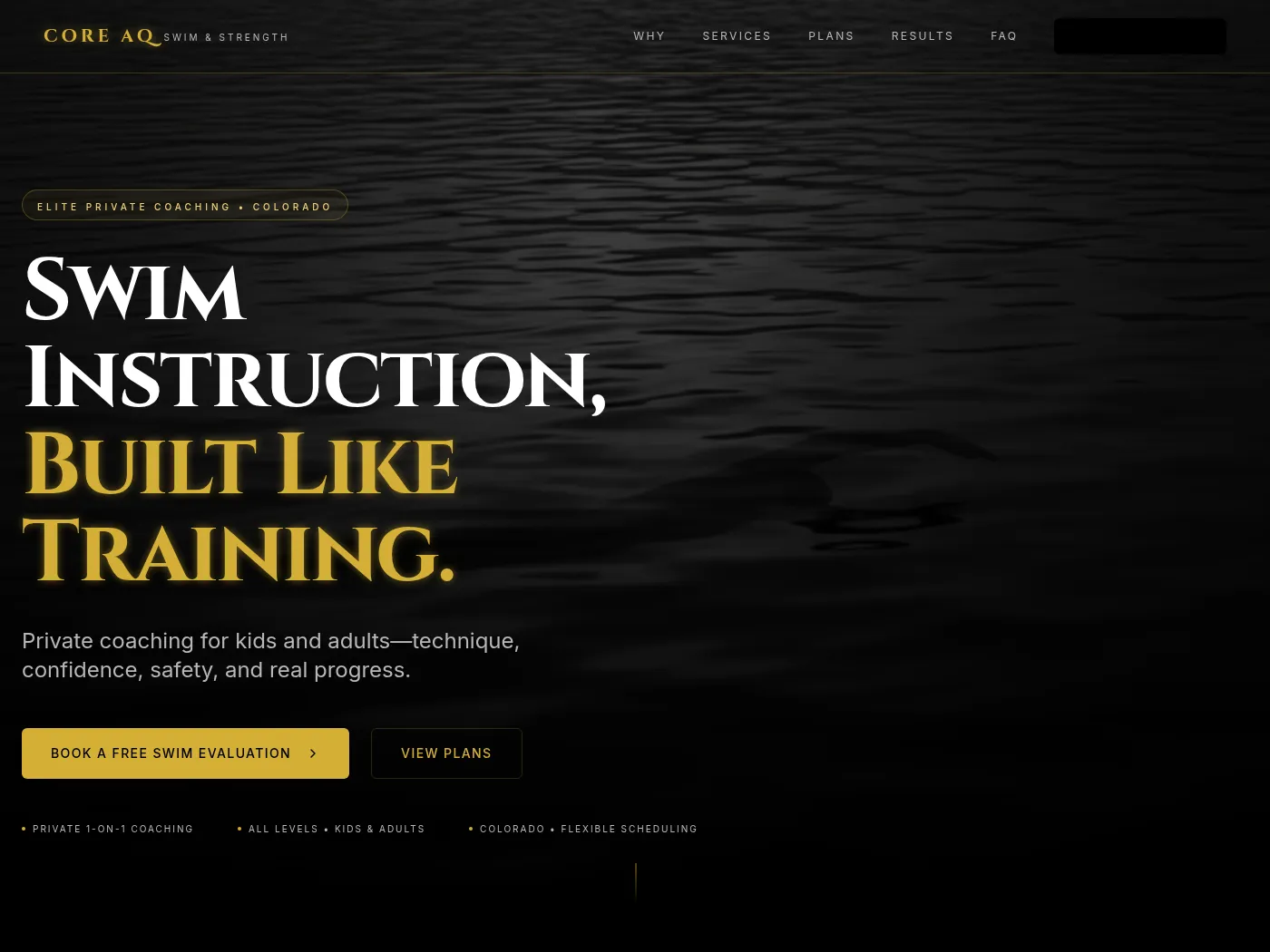 CORE AQ Luxury Landing