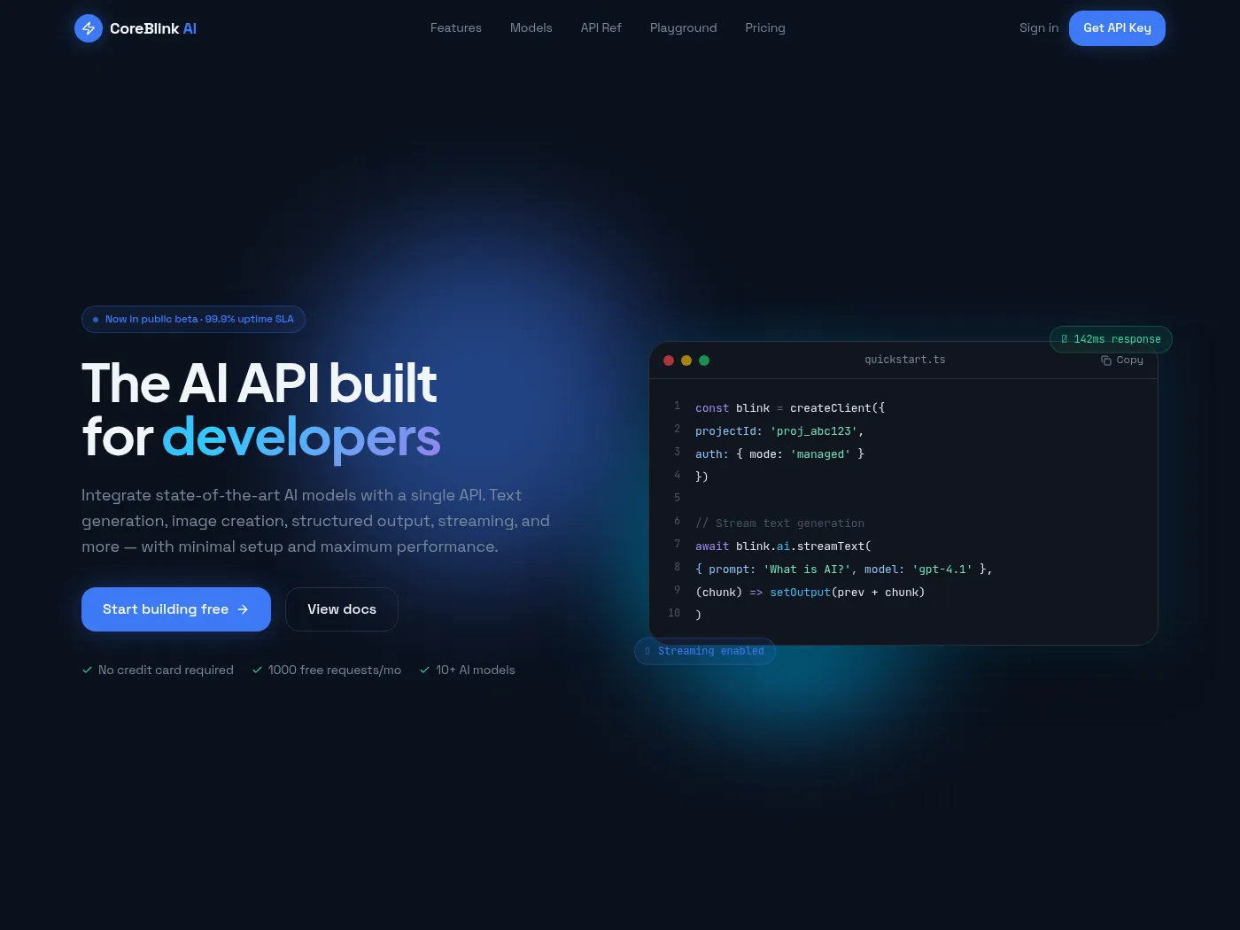 CoreBlink AI API