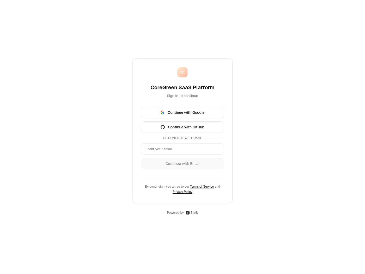 CoreGreen SaaS Platform