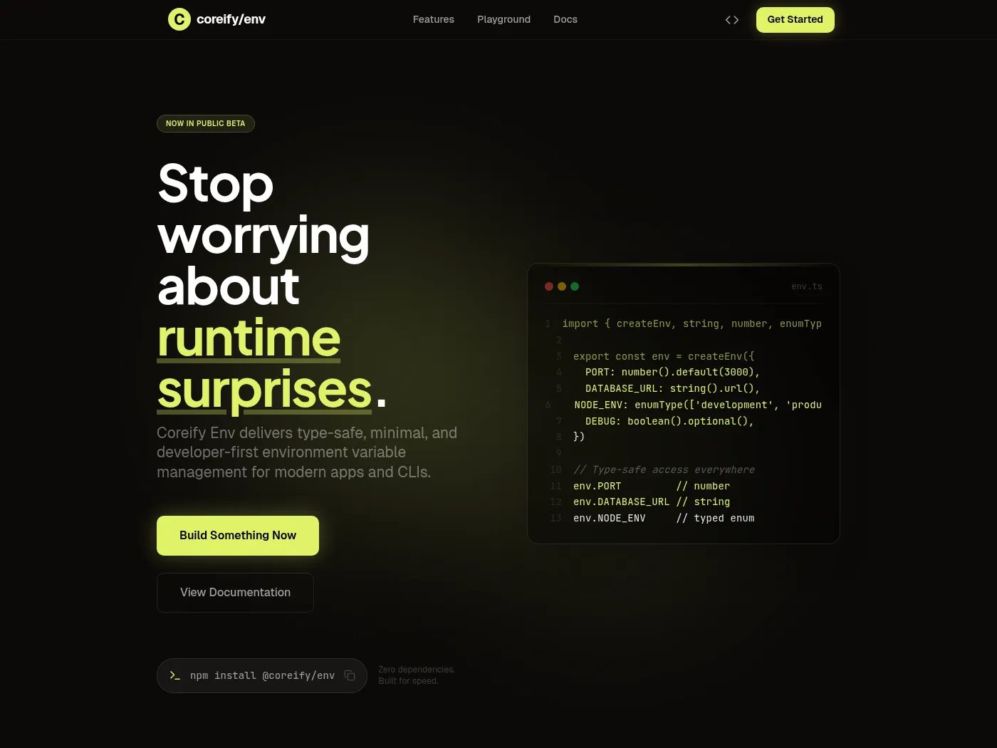 Coreify Env