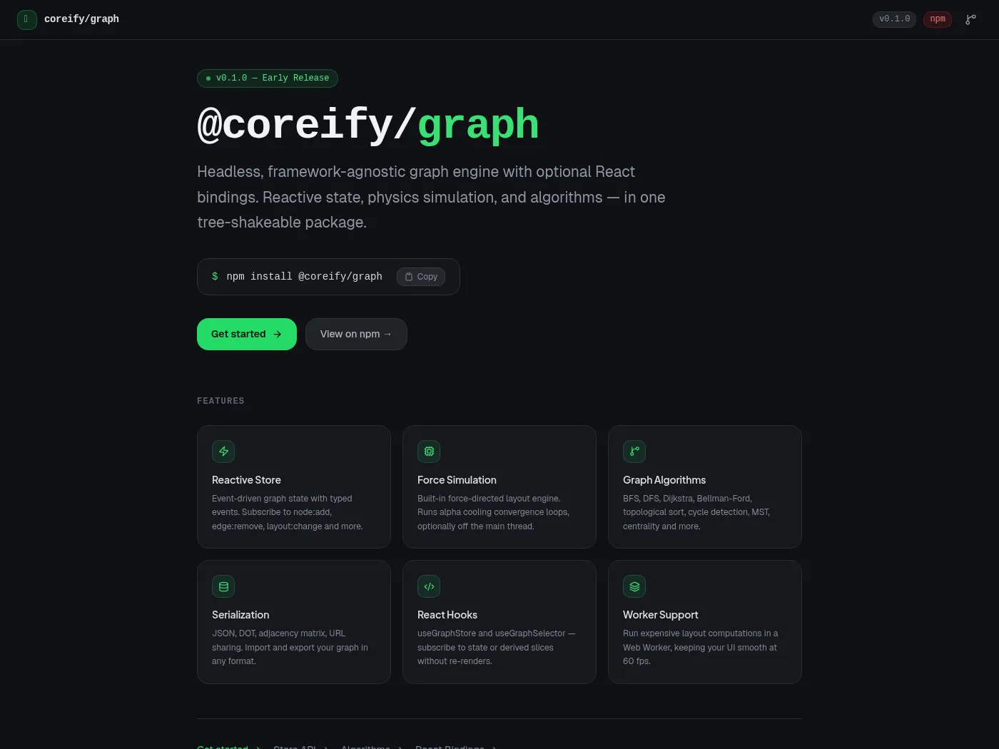 Coreify Graph Docs