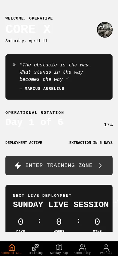 CORE X Wellness App