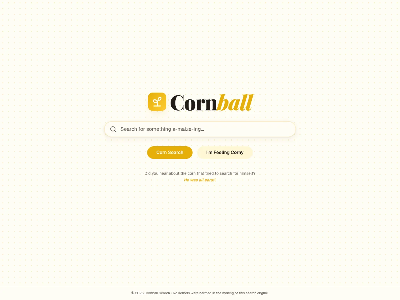 Cornball Search Engine