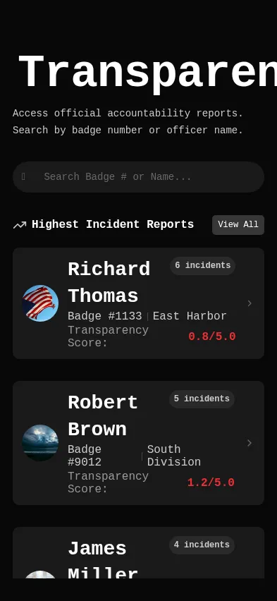 Cop Transparency App
