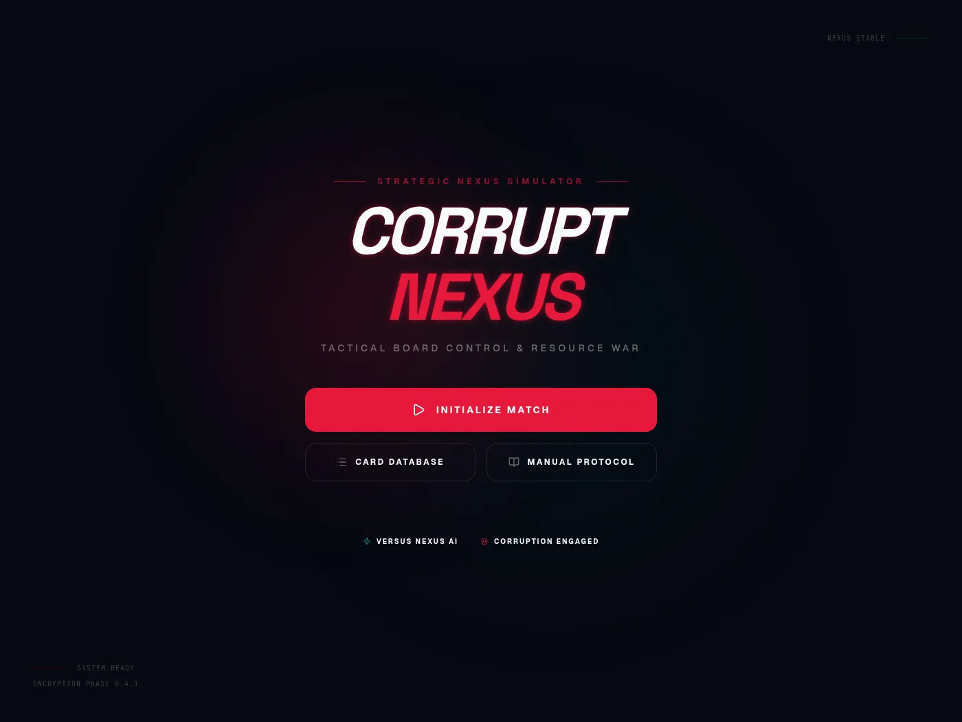 Corrupt Nexus Board Game