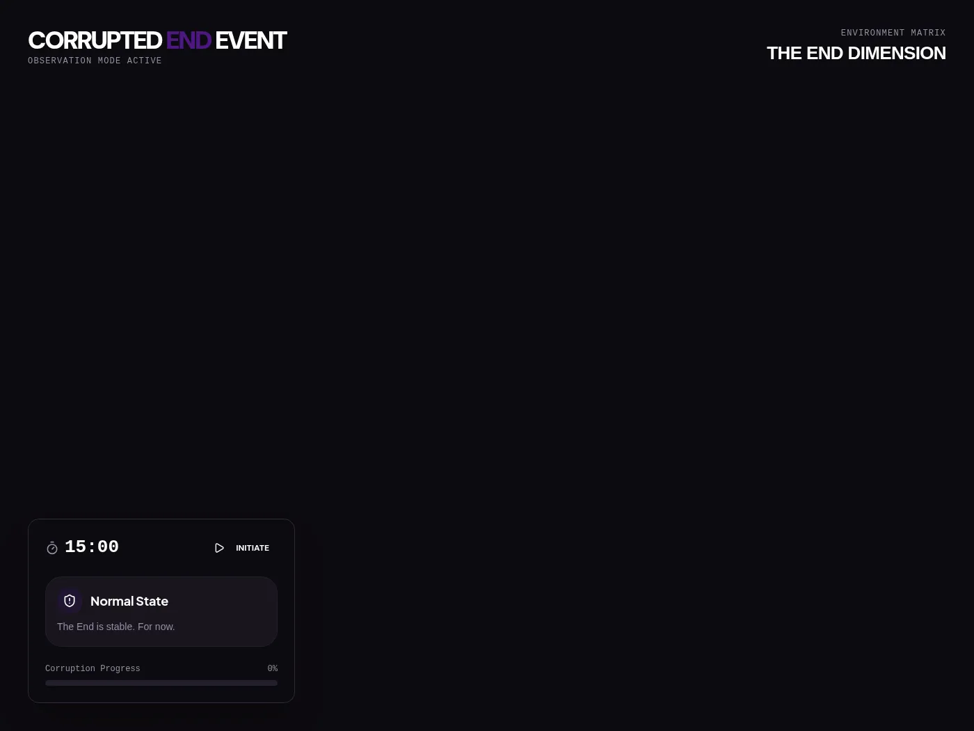Corrupted End Event