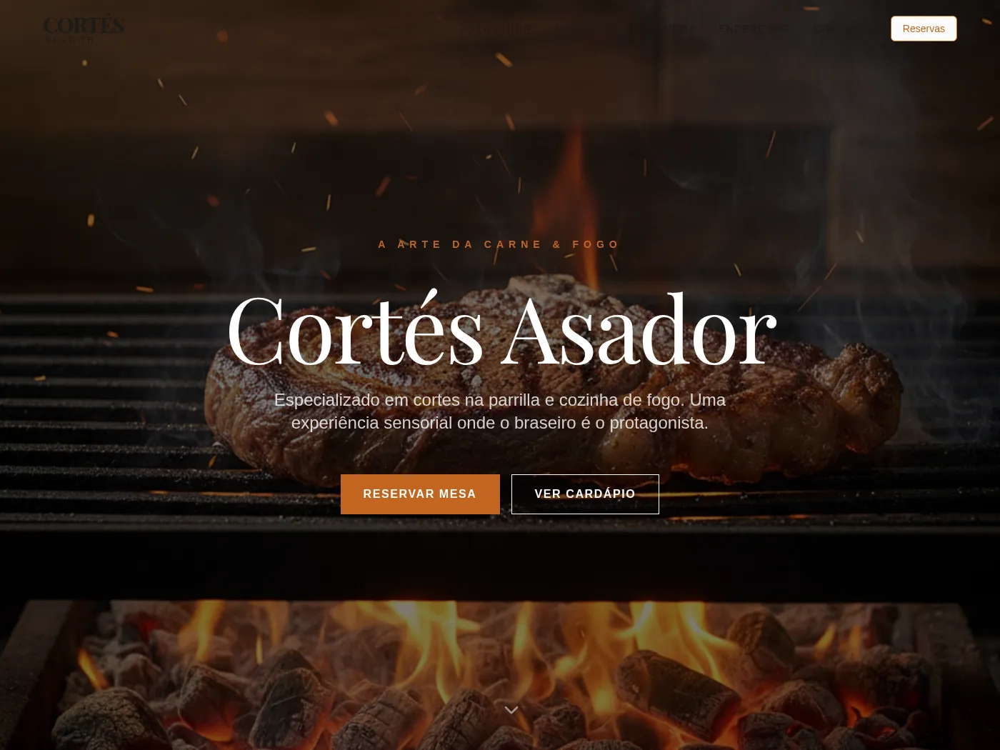 Cortes Steakhouse Website