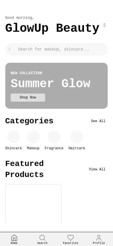 GlowUp Cosmetics Store