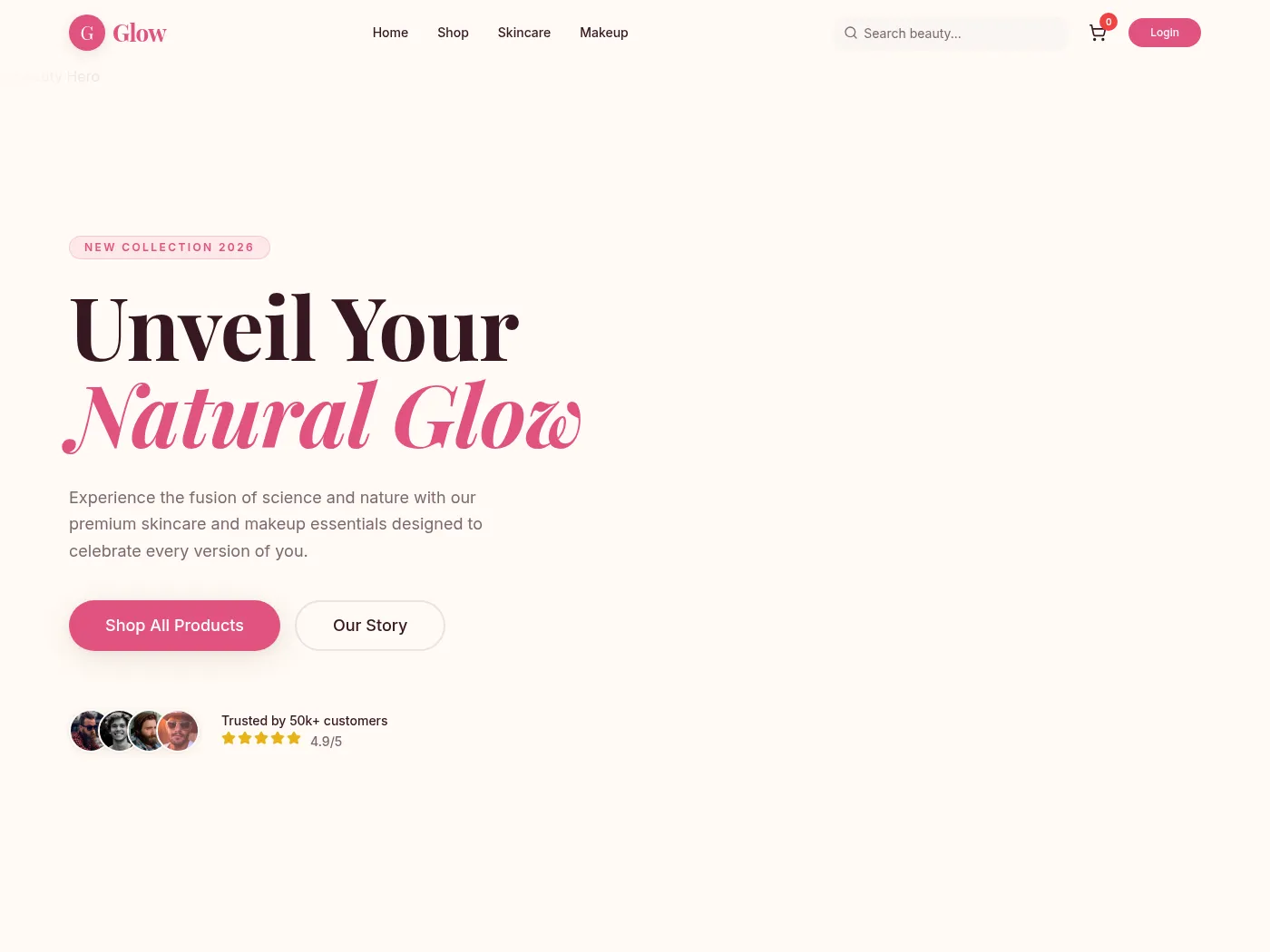Glow Cosmetics Site