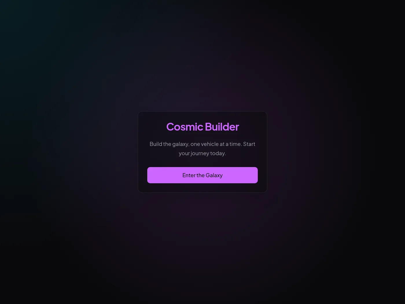 Cosmic Builder Simulator