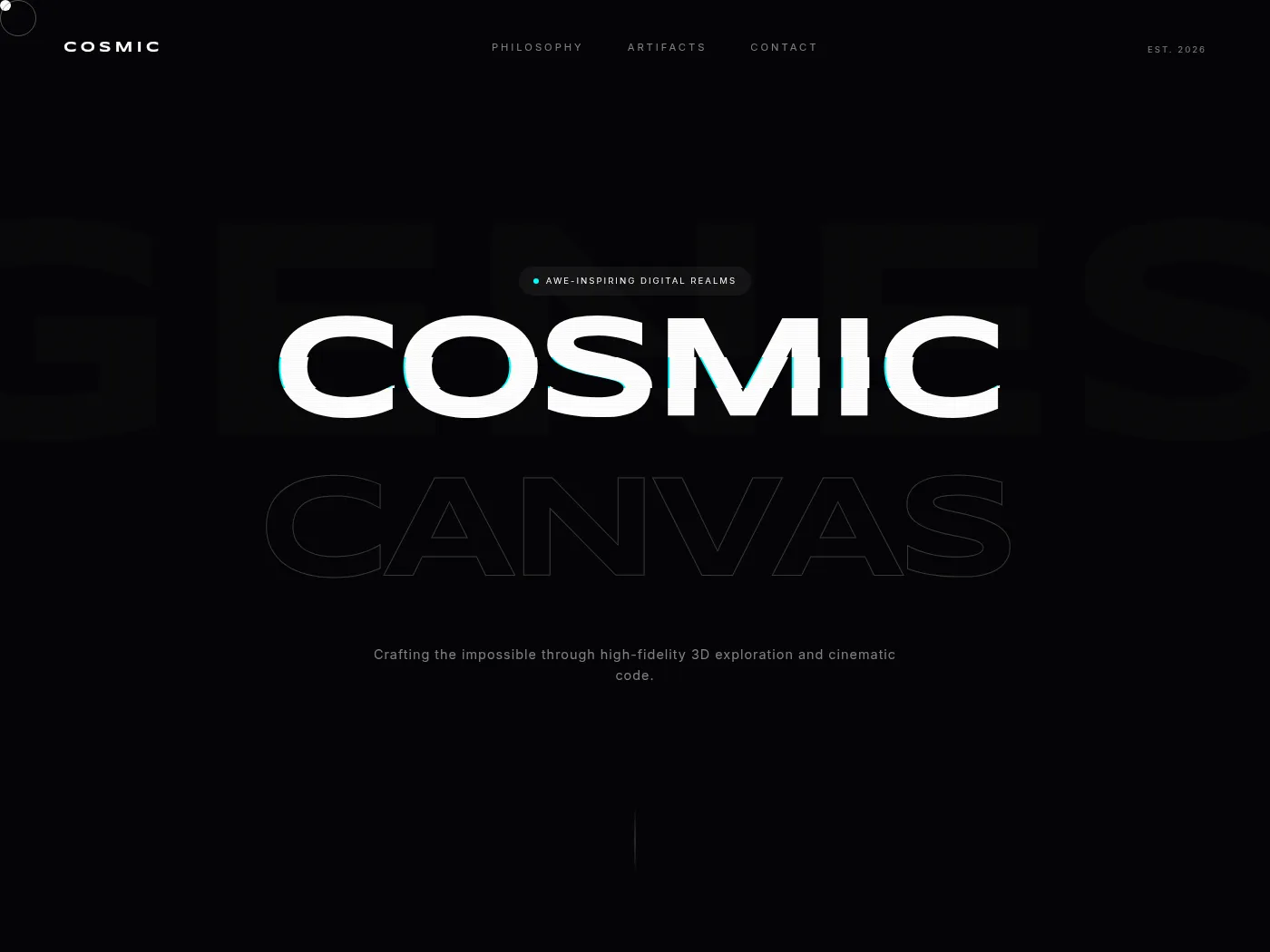 Cosmic Canvas Site