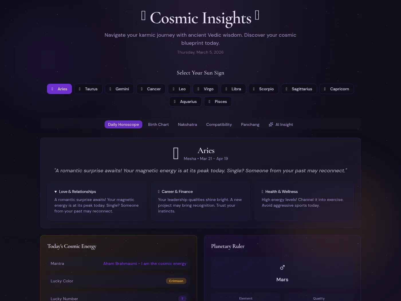 Cosmic Insights Clone