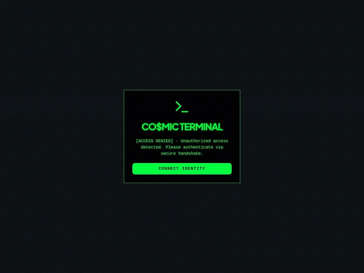 CO$MiC Terminal