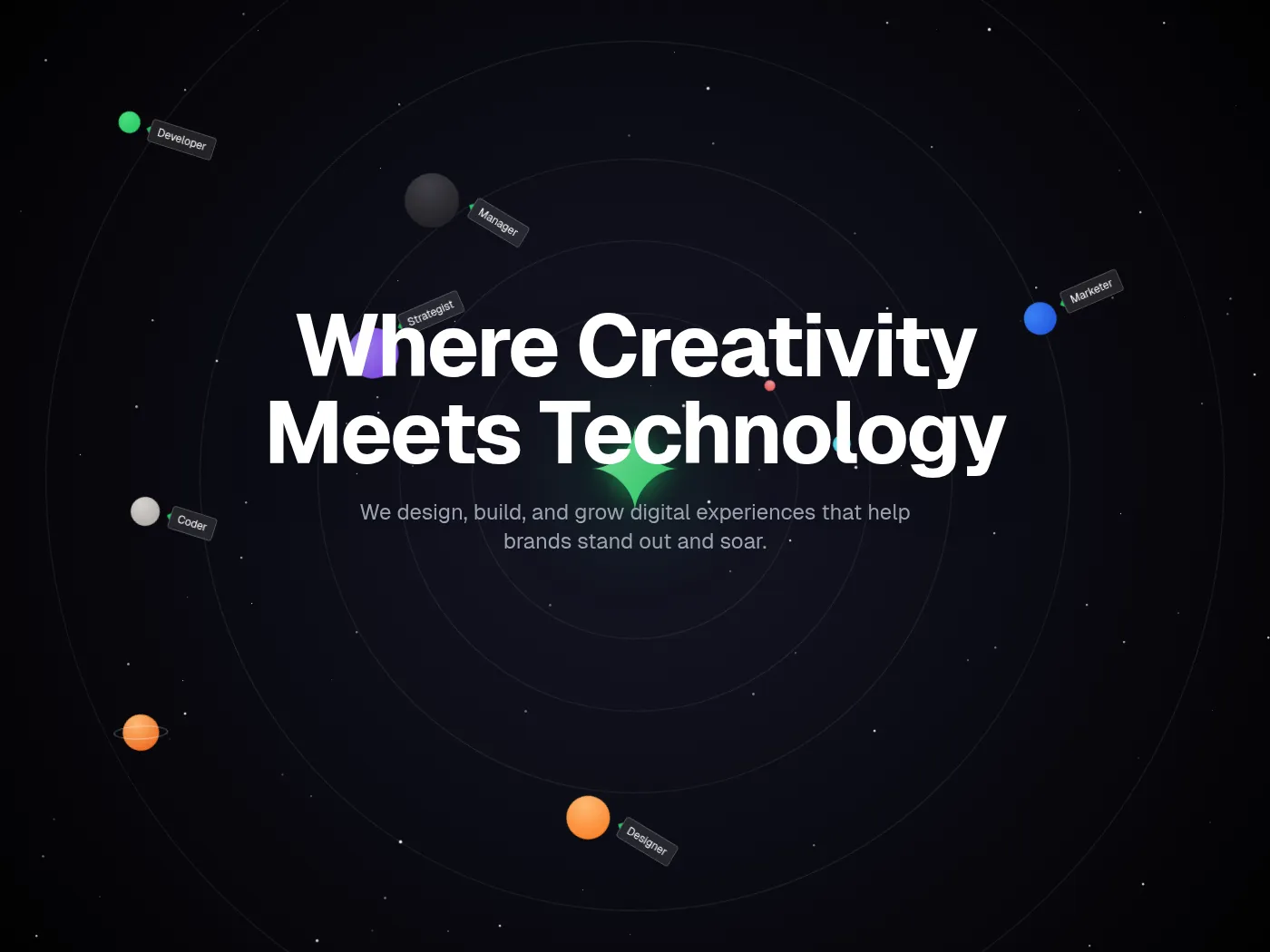 Cosmo Hero Web Section