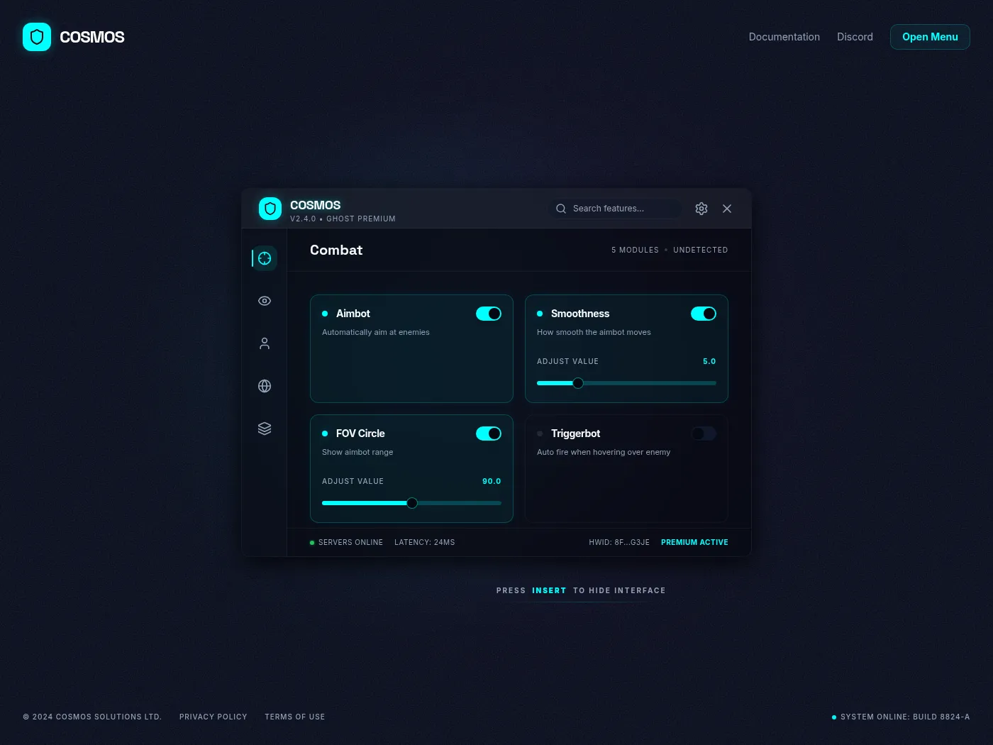 Cosmos Menu Clone