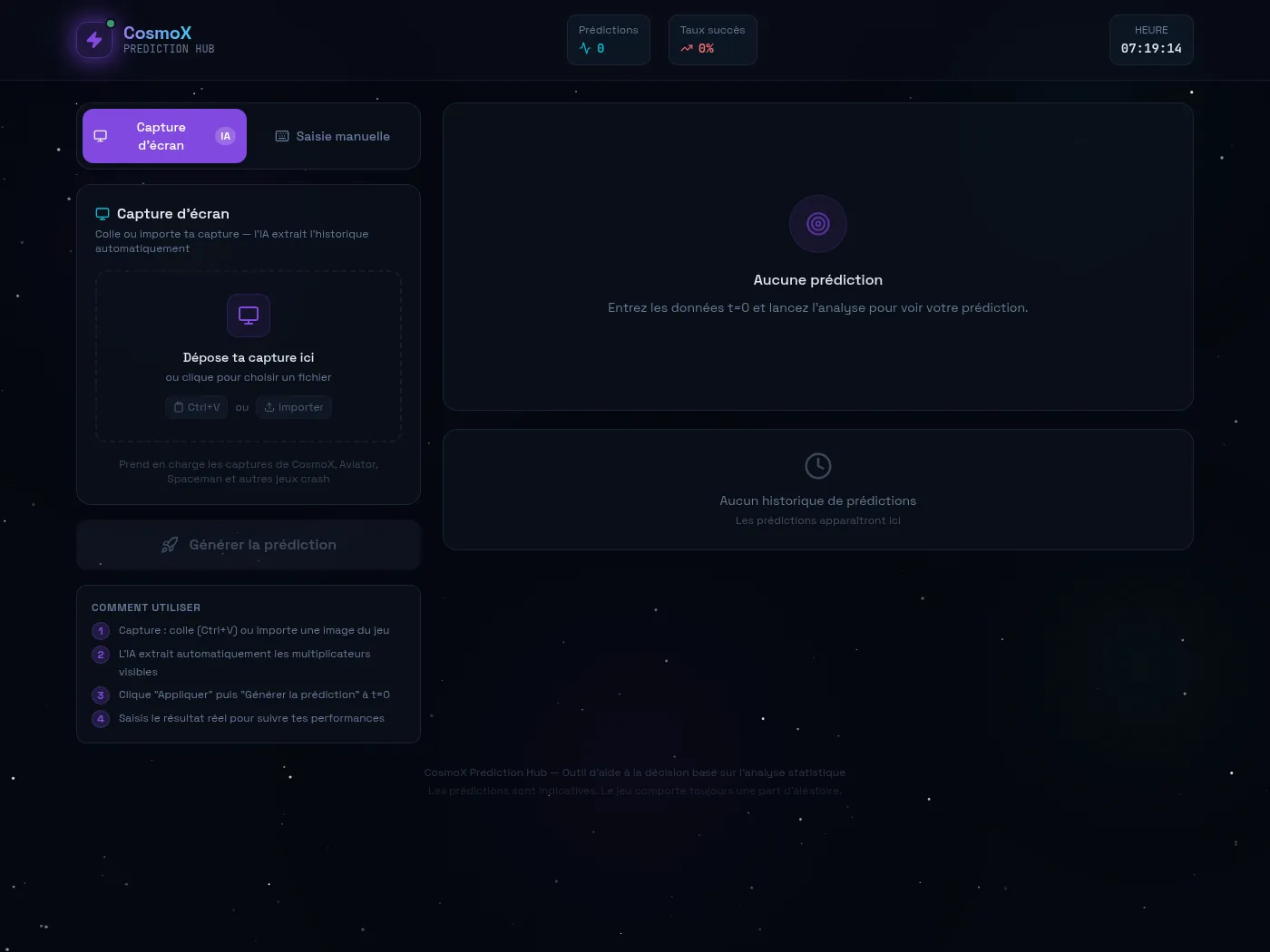 CosmoX Prediction Hub