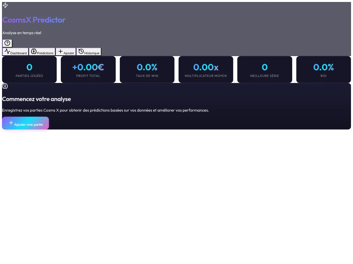 CosmsX Predictor