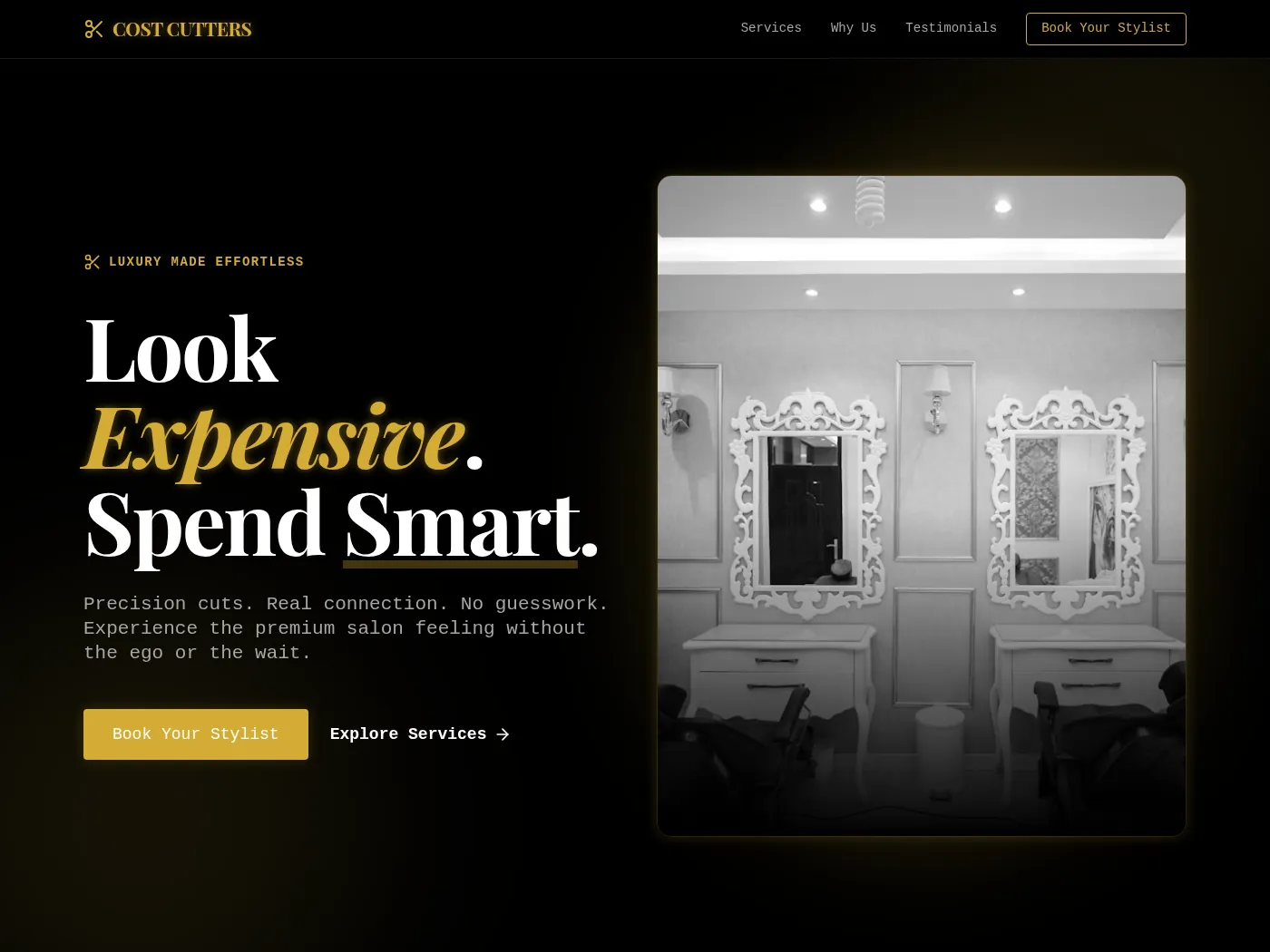 Cost Cutters Luxe Site