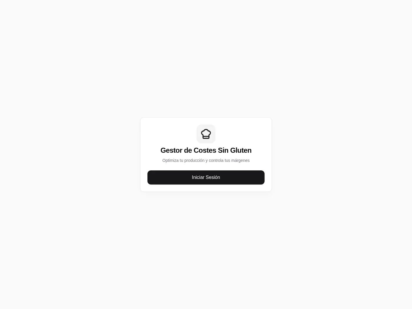 Gluten-Free Cost Manager