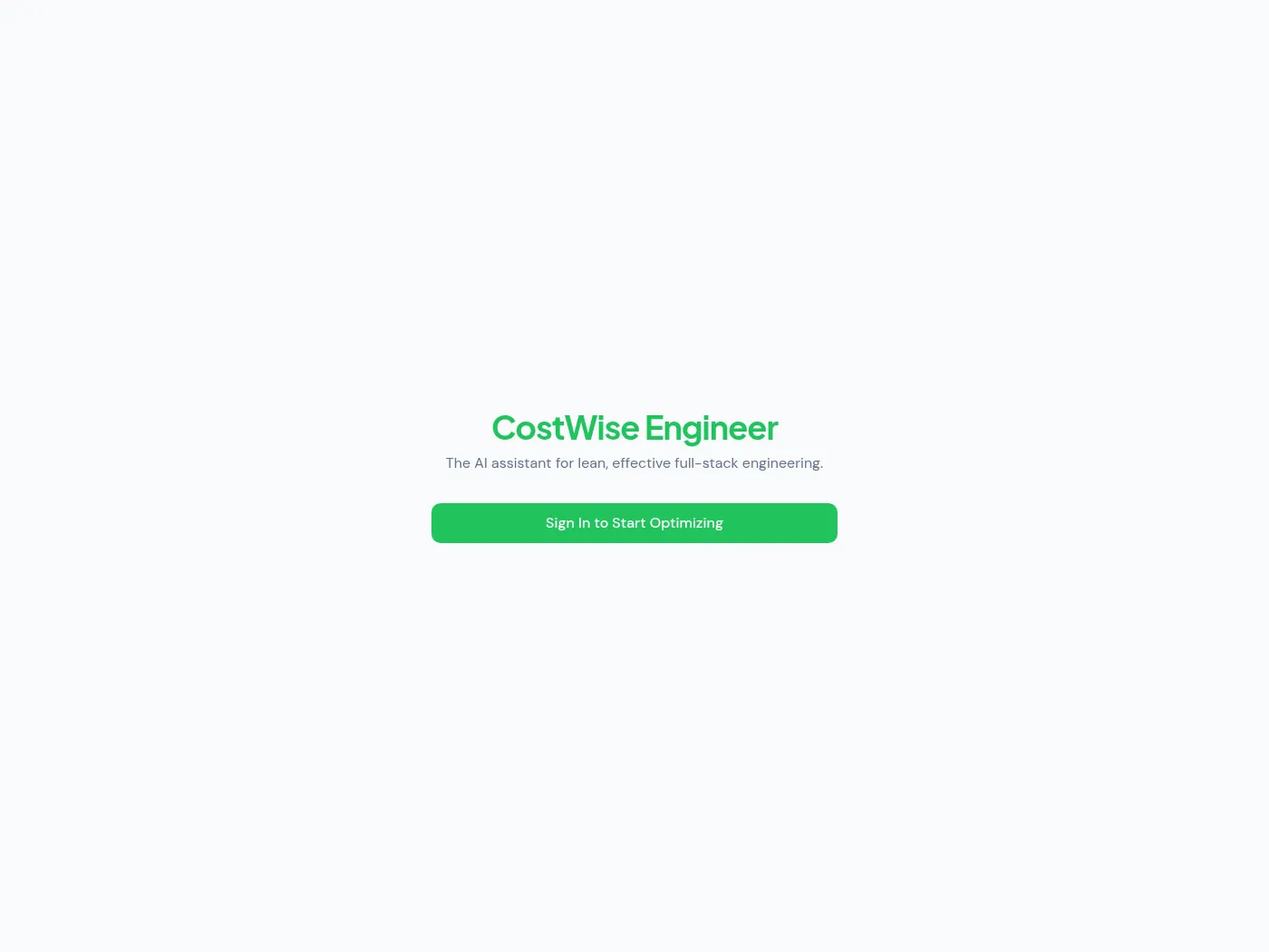 CostWise Engineer
