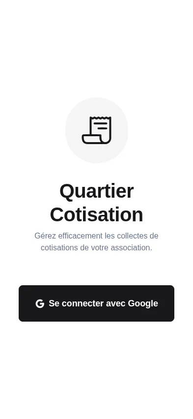 Quartier Cotisation Mobile