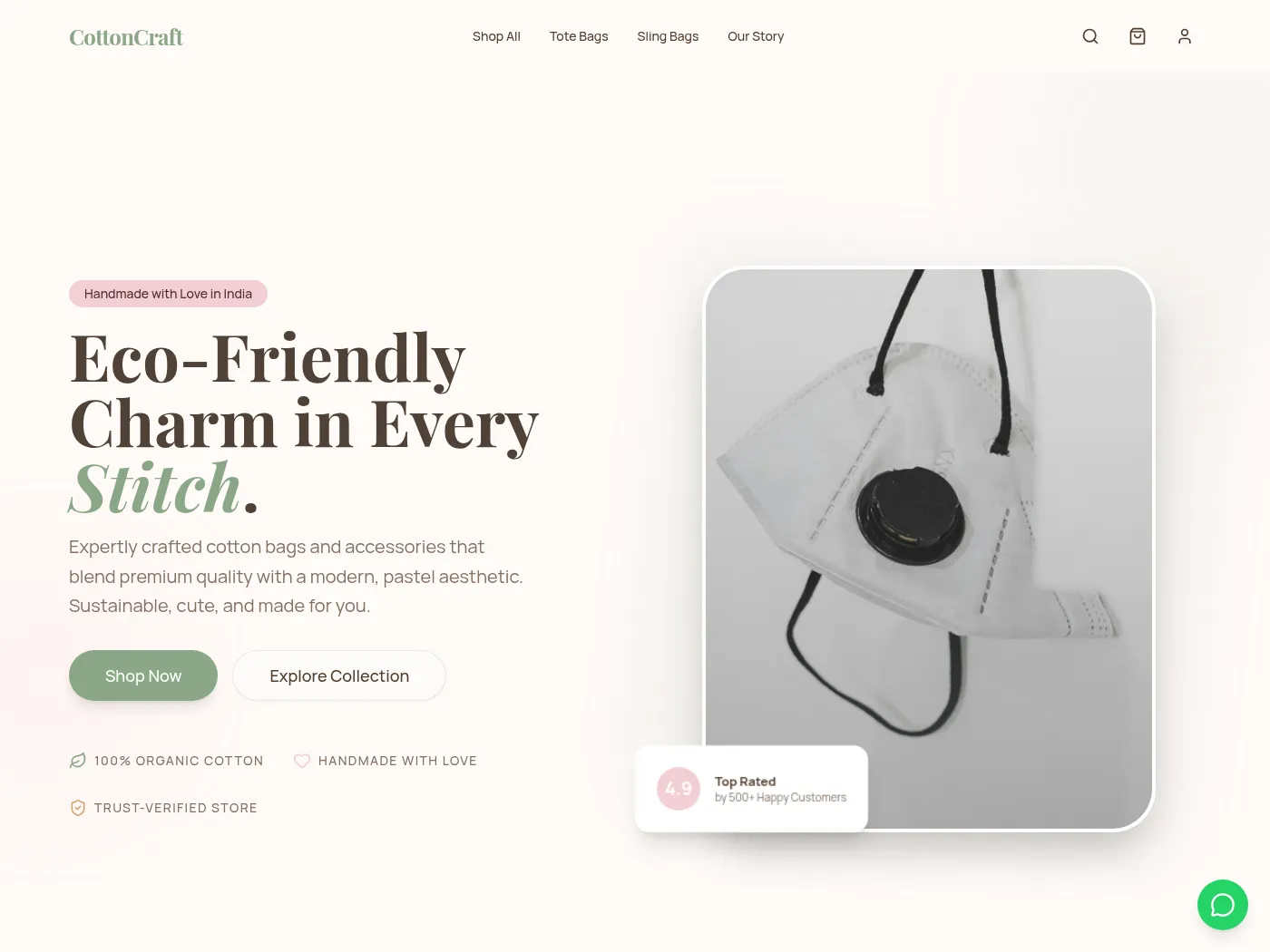 CottonCraft eCommerce UX