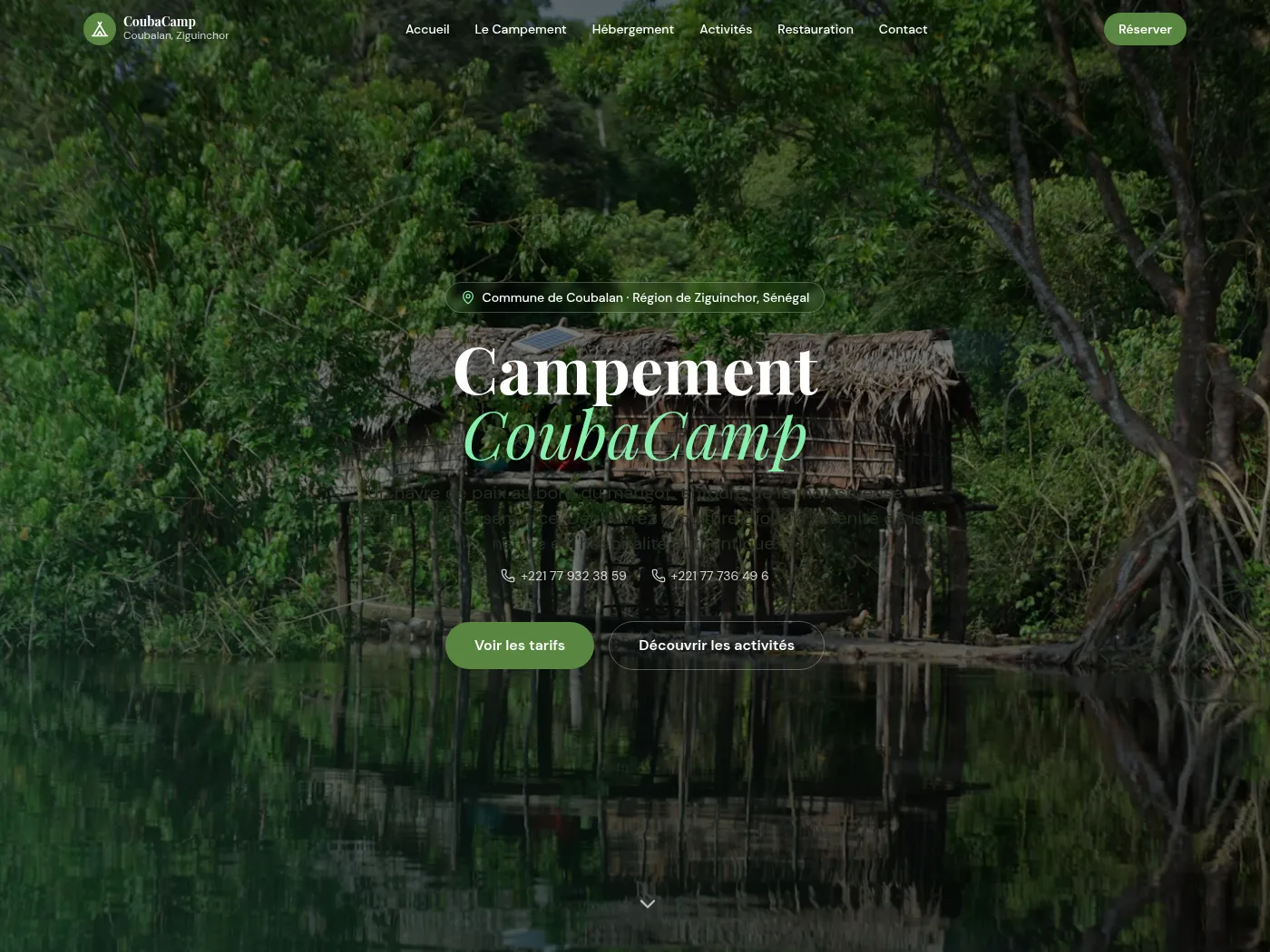 CoubaCamp Tourisme Web