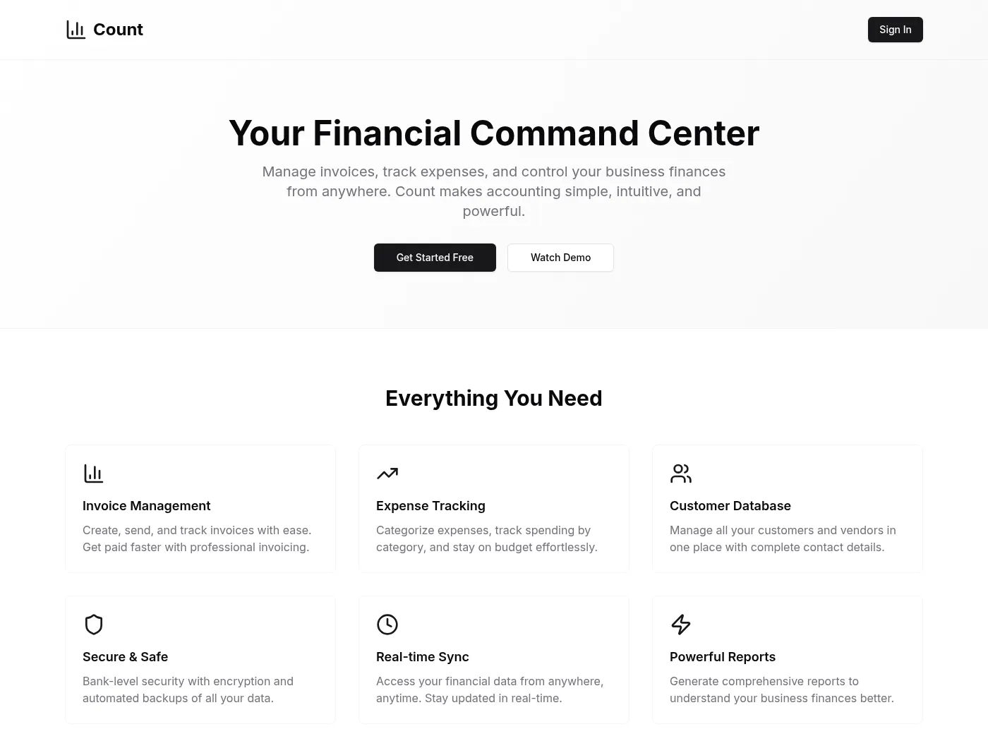Count Accounting Suite