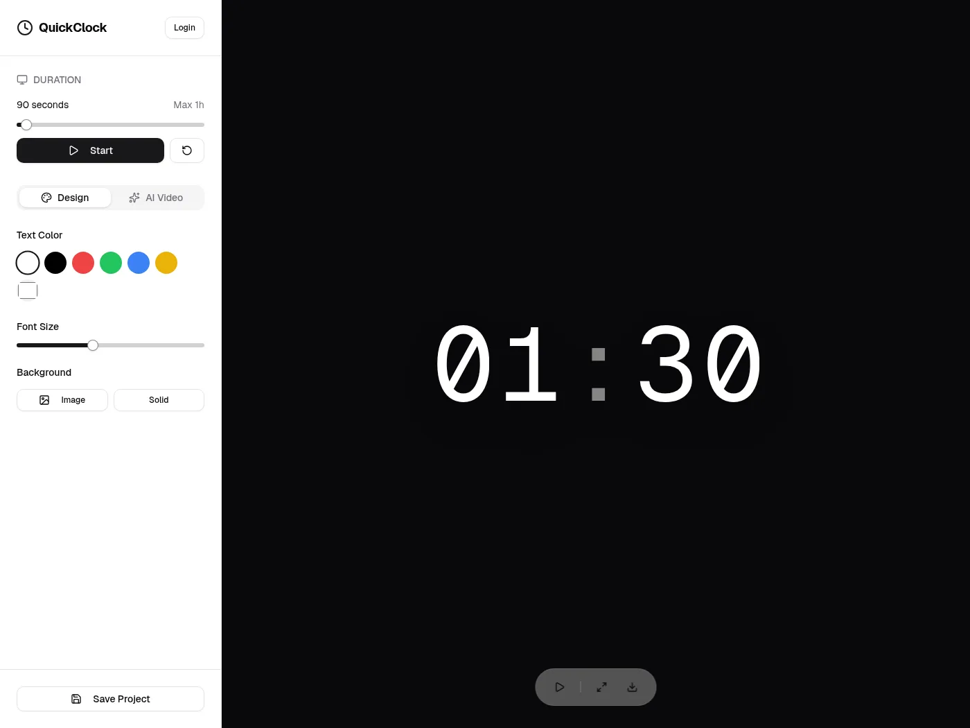 QuickClock Video Maker