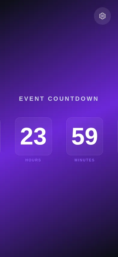 DayCount Screen Timer