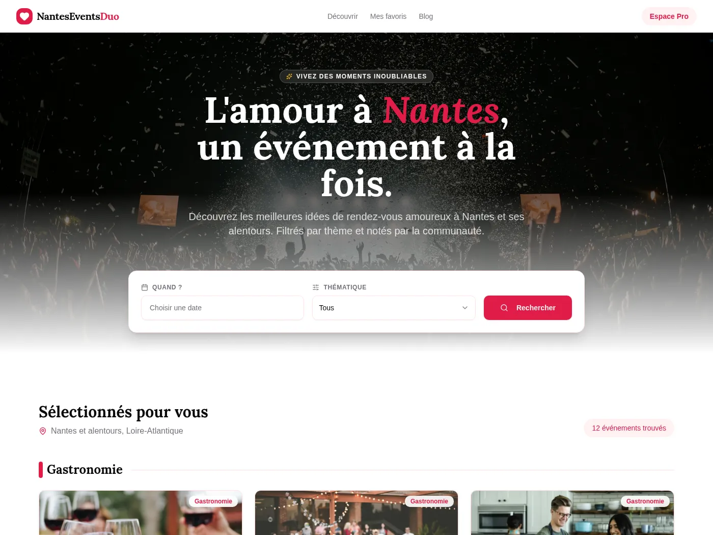 Nantes Couples Event Finder