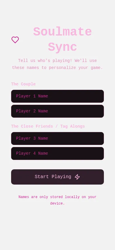 Couple Quiz Game