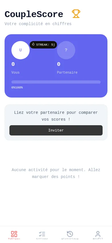CoupleScore App