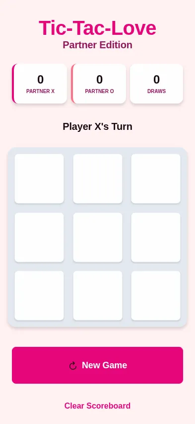 Couple Tic Tac Toe