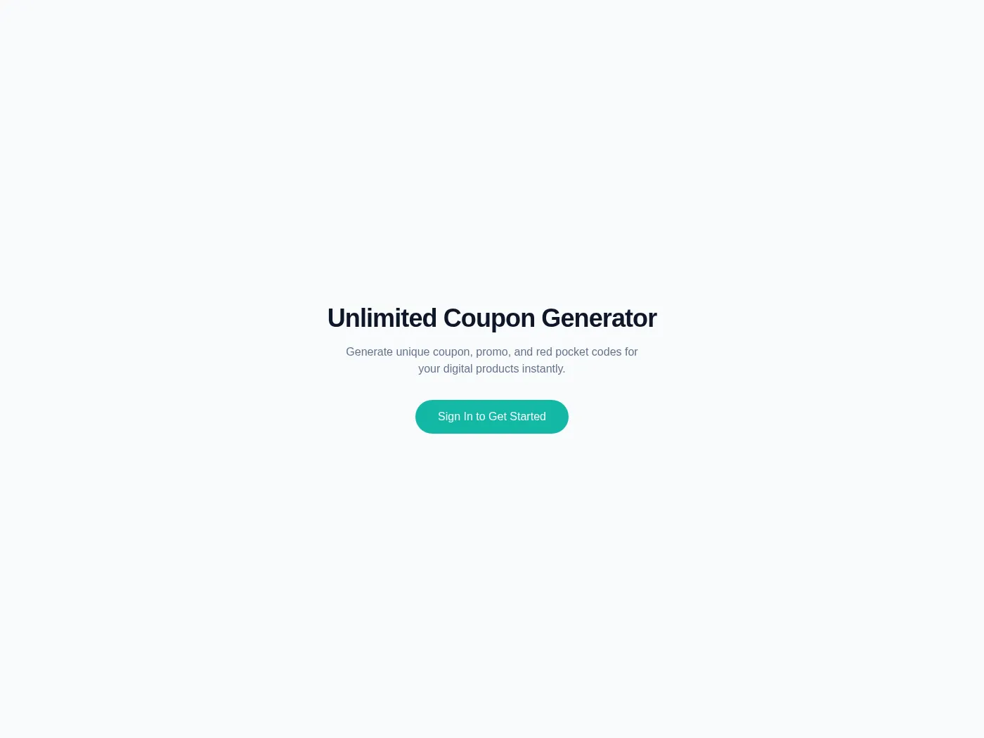 Unlimited Coupon Generator
