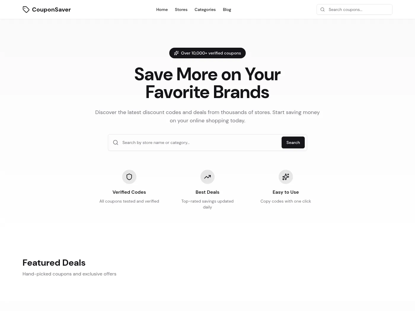 CouponSaver Web App
