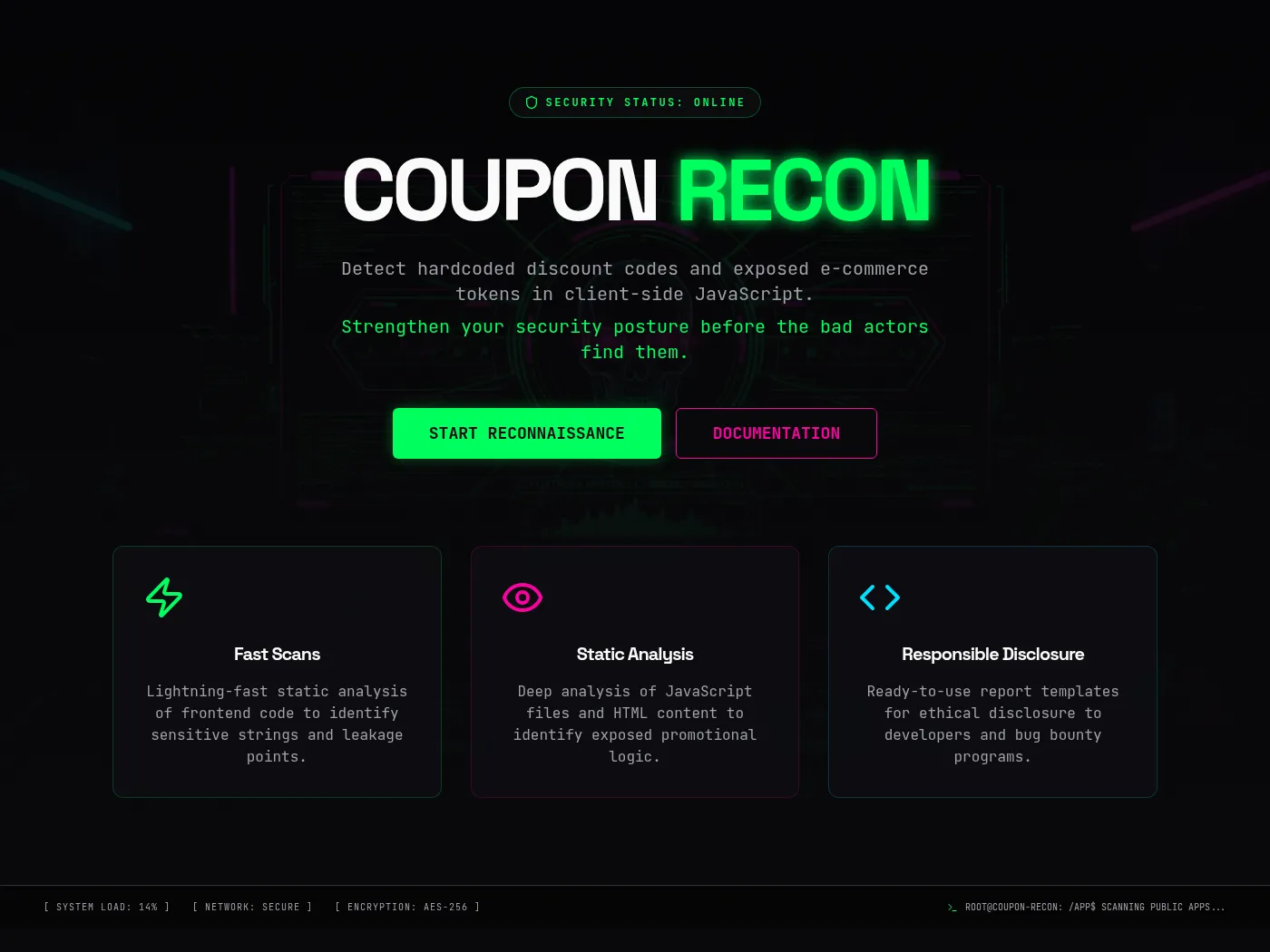 Coupon Recon Scanner
