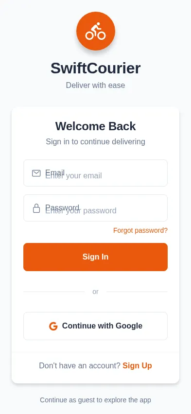 SwiftCourier App