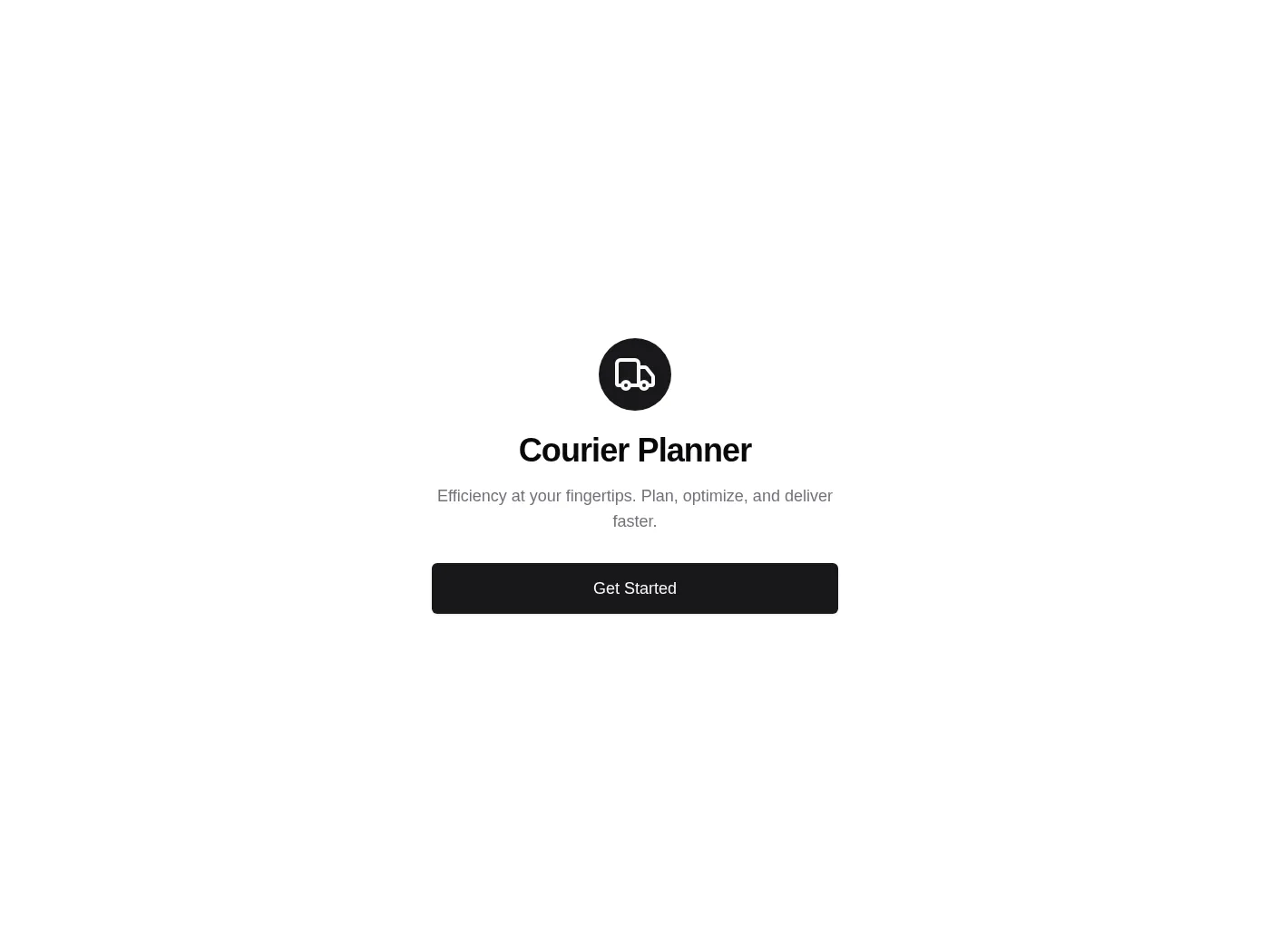 Courier Route Planner