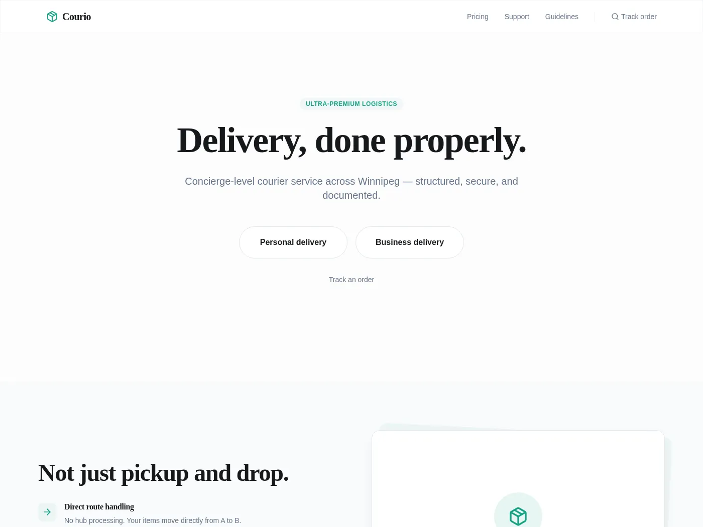 Courio Courier Web
