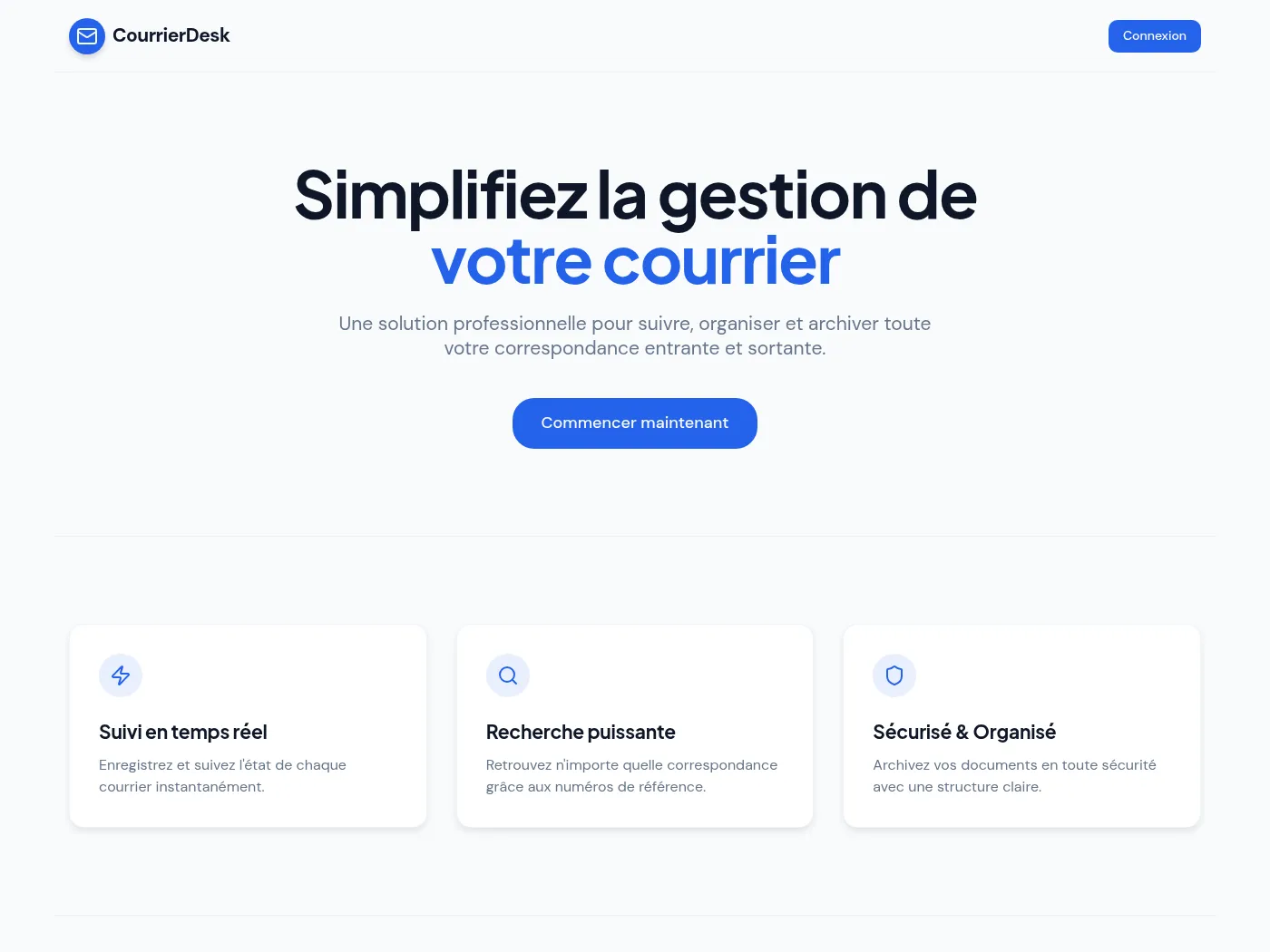 CourrierDesk Manager