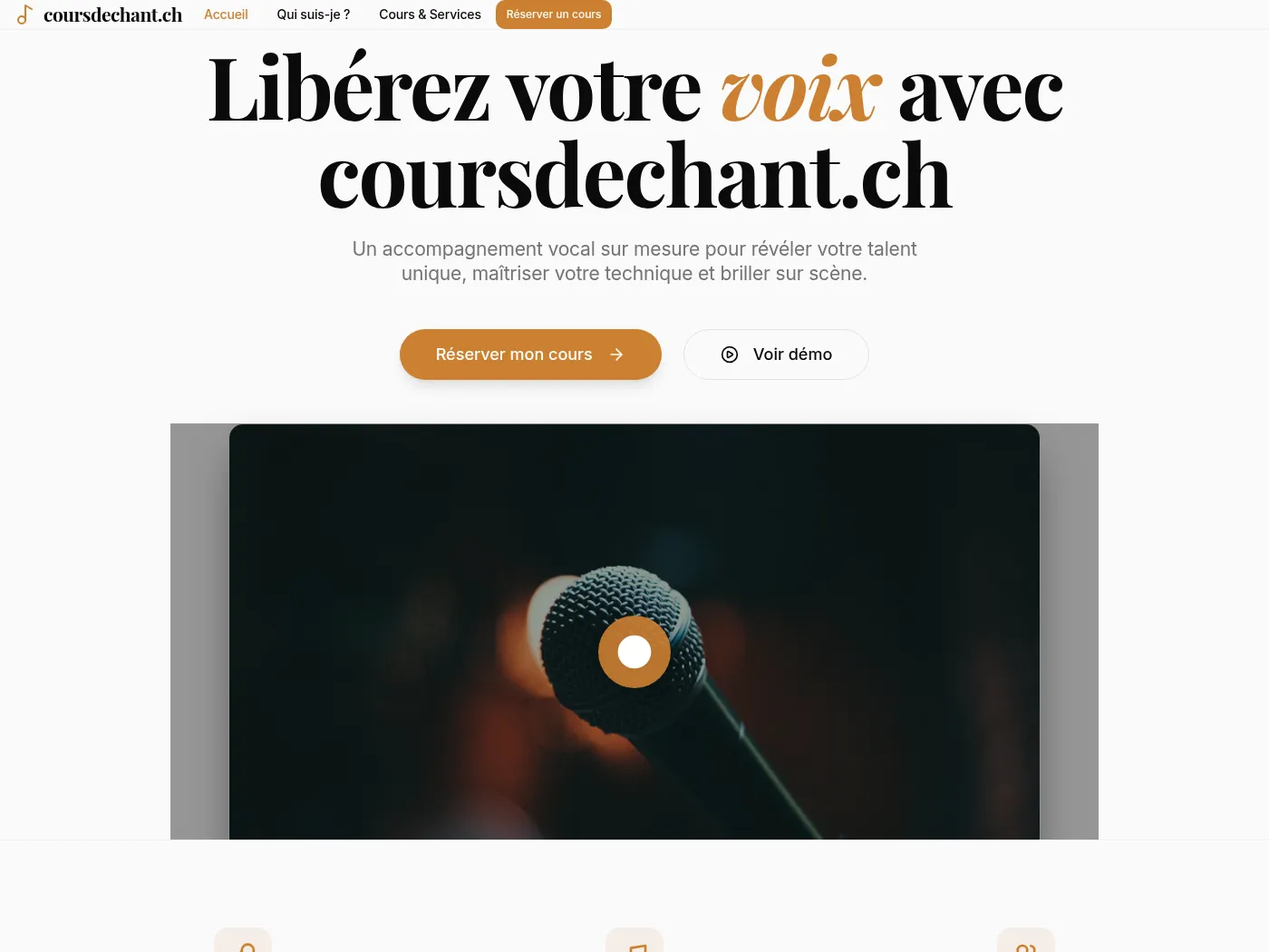 CoursDeChant.ch Web