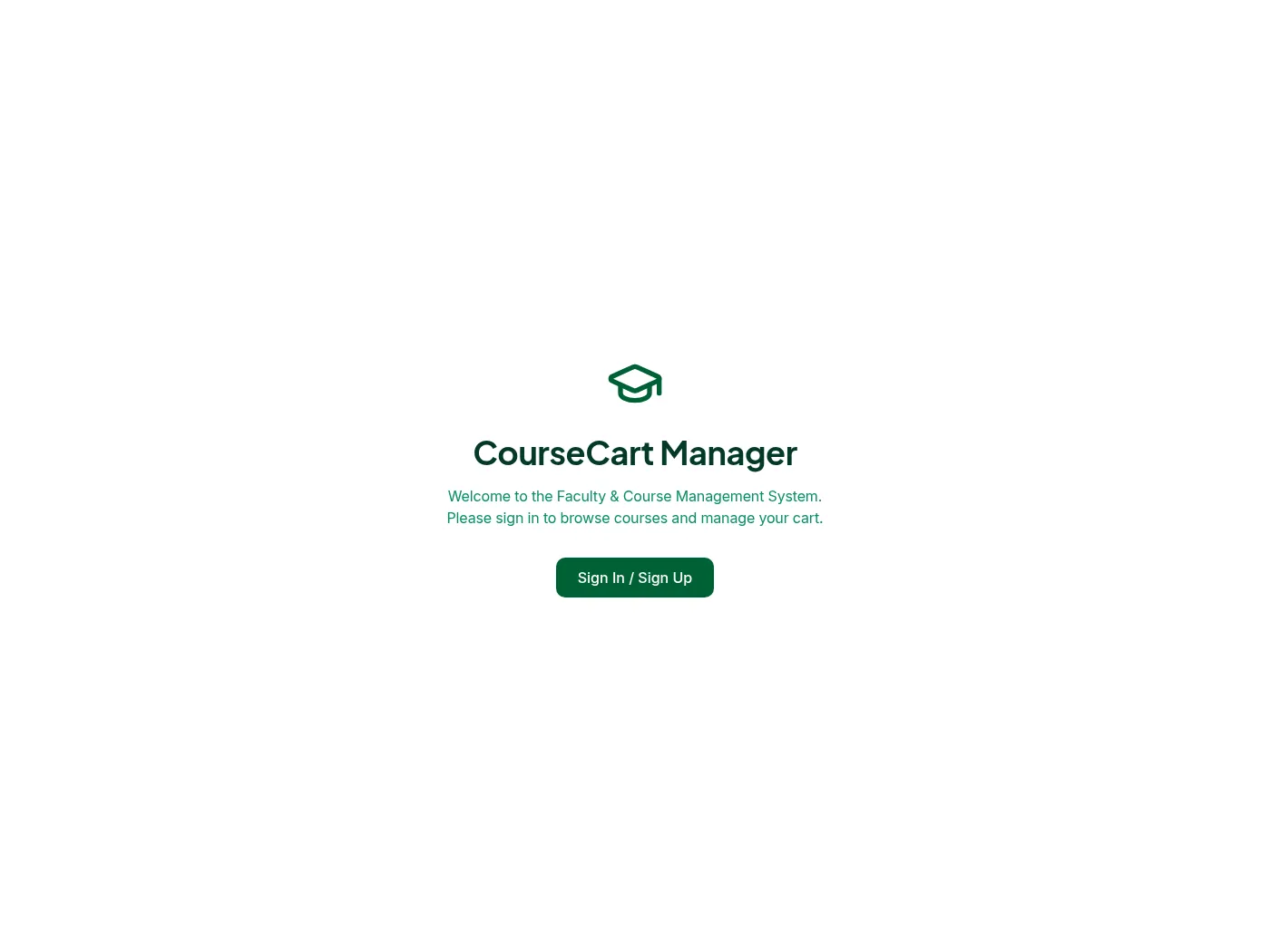 CourseCart Manager