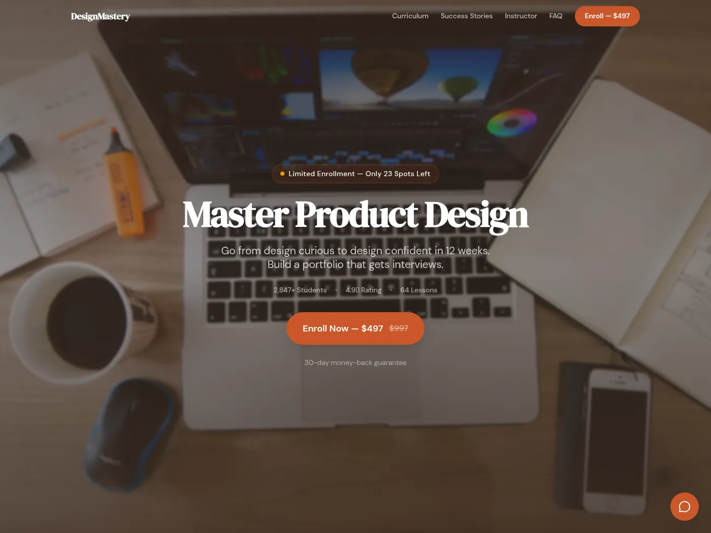 CourseLaunch Landing Page