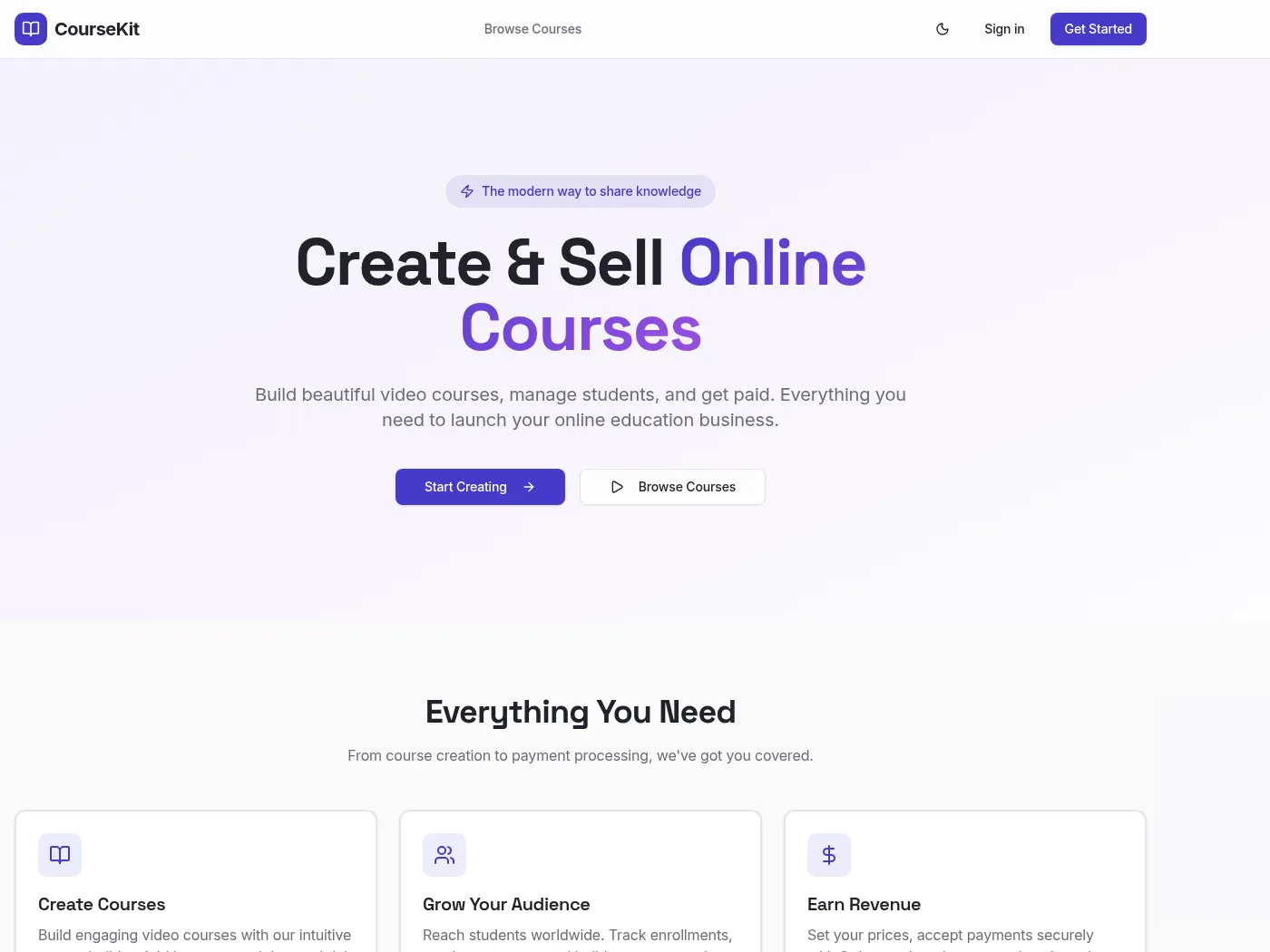 CourseKit Creator Platform