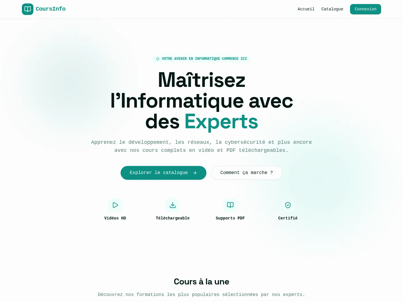 CoursInfo Web